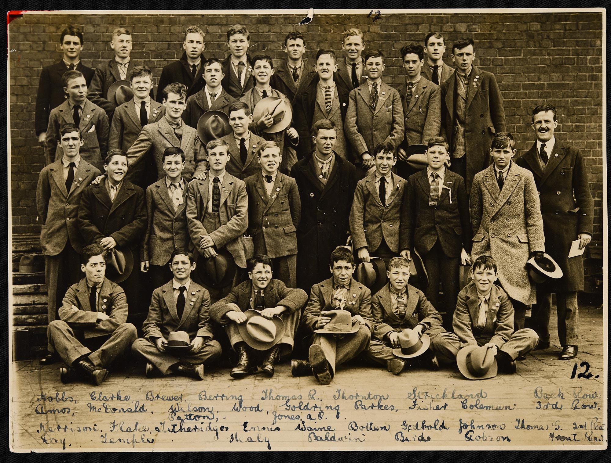 Boys Draft 12 – 1928 - Flock House - 100 Years